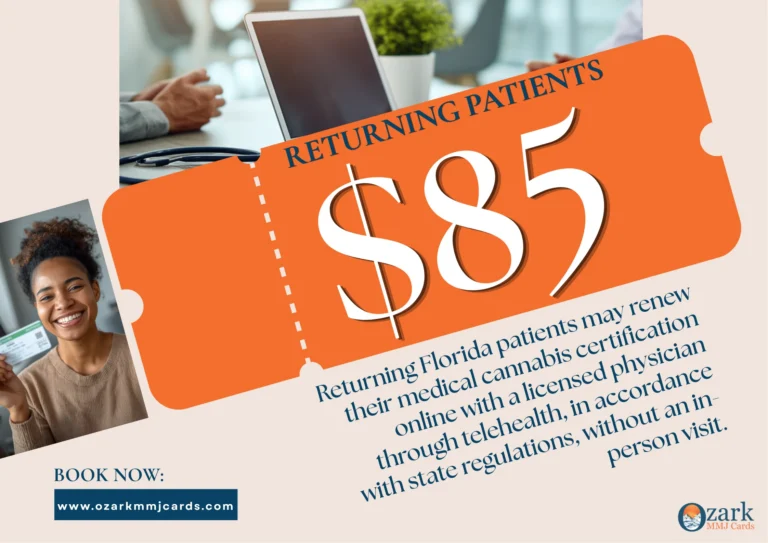 Best Value Florida MMJ Card Renewal | $85 Returning Patients